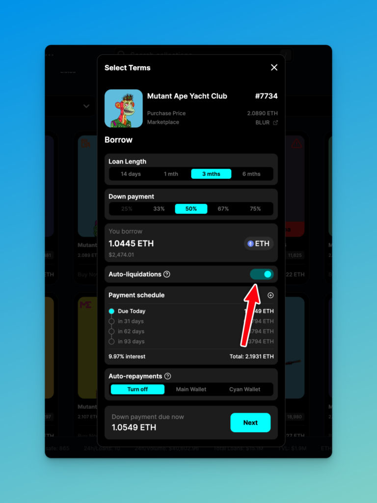 Introducing Automatic Liquidation Loans - CYAN | Article